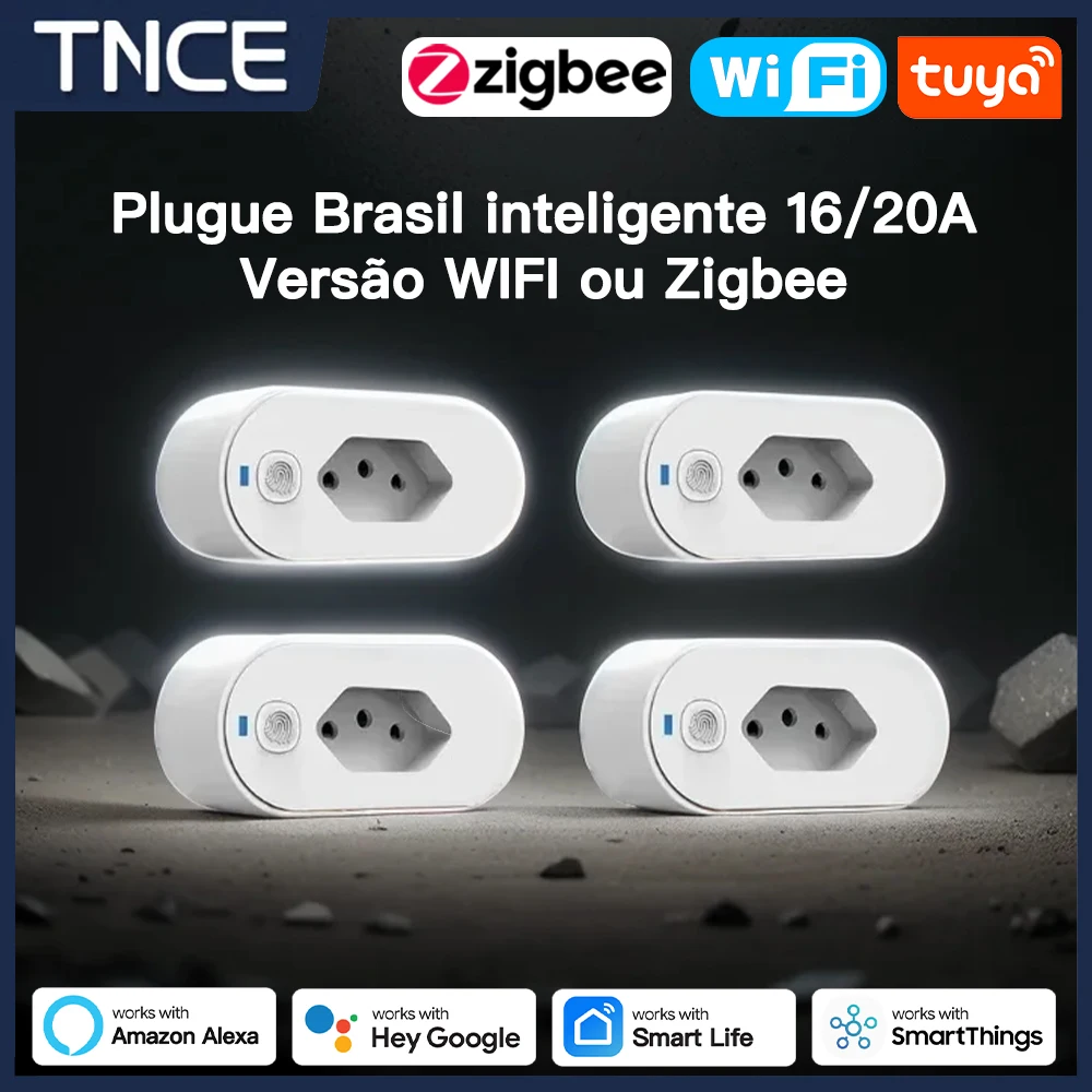 TNCE-Tuya-Plug-Brasil-16-20A-WiFi-ou-Zigbee-soquete-tomada-adaptadora ...