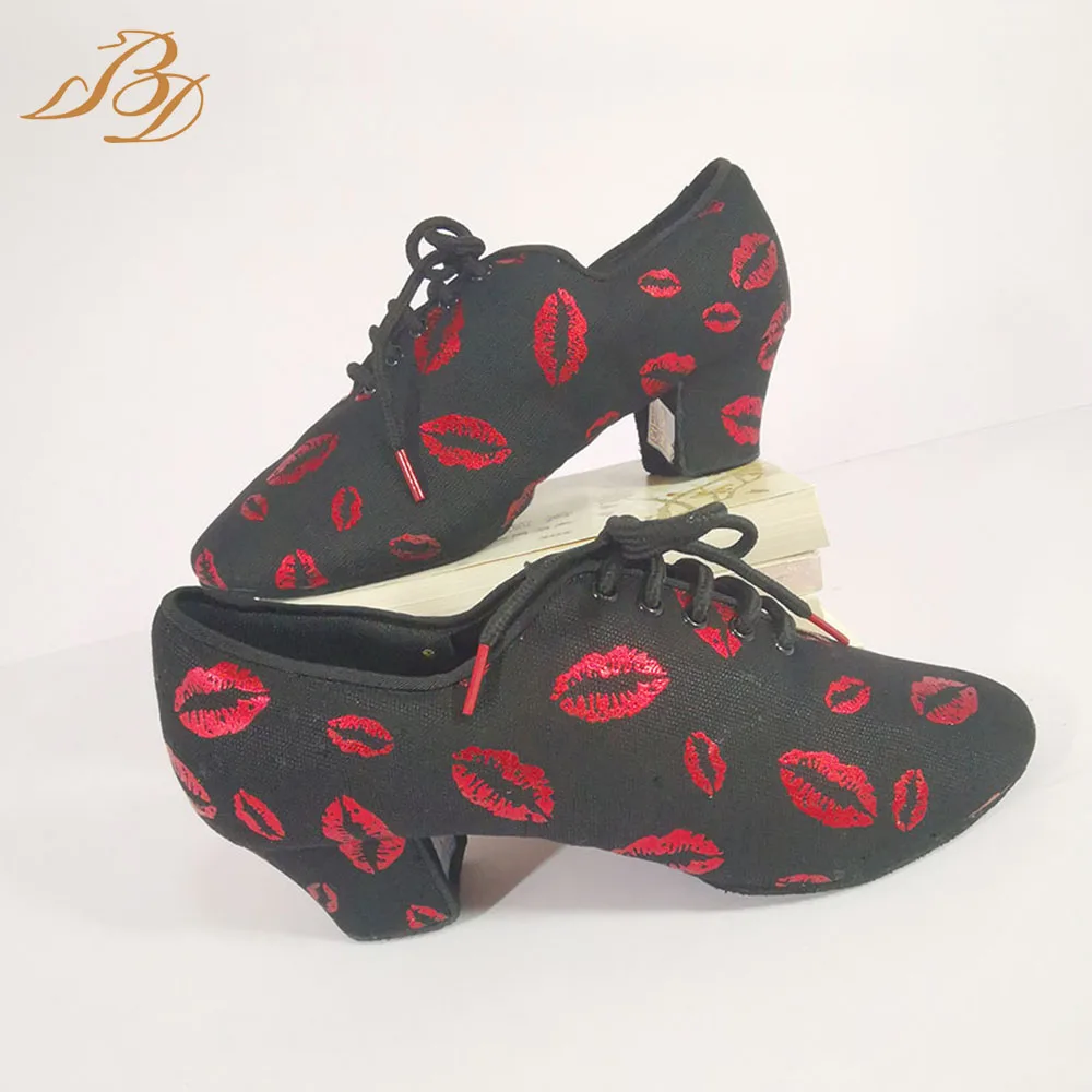 BD Dance Latin American Shoes Sneakers Dance for Woman Perform Social ...