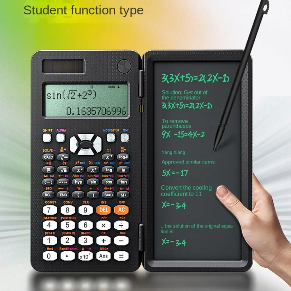 Writing Tablet Lock Function Foldable Desk Scientific Calculators ...