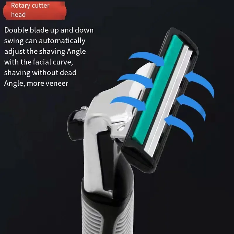 2-layer-Travel-Set-Manual-Razor-Double-layer-Old-Fashioned-Shaver-Beard ...