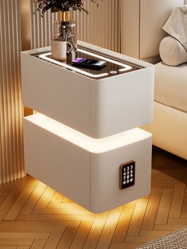 Creative-25cm-Smart-Bedside-Table-with-Sensor-Light-Nordic-Style ...