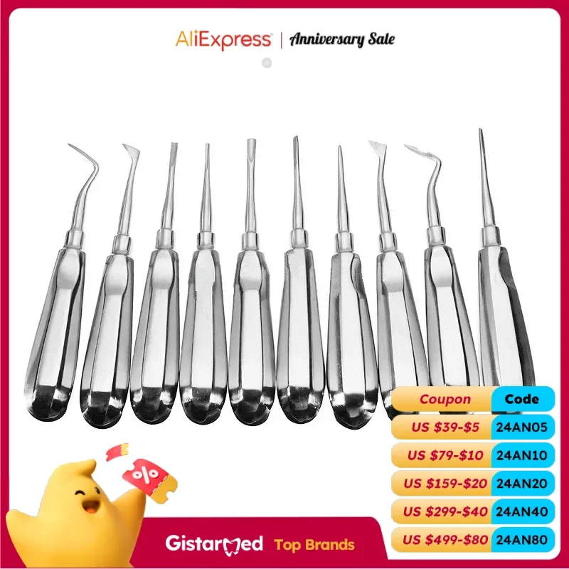 10pcs-Dental-Root-Lift-Elevator-Dentist-Surgical-Tool-Elevator-Teeth ...