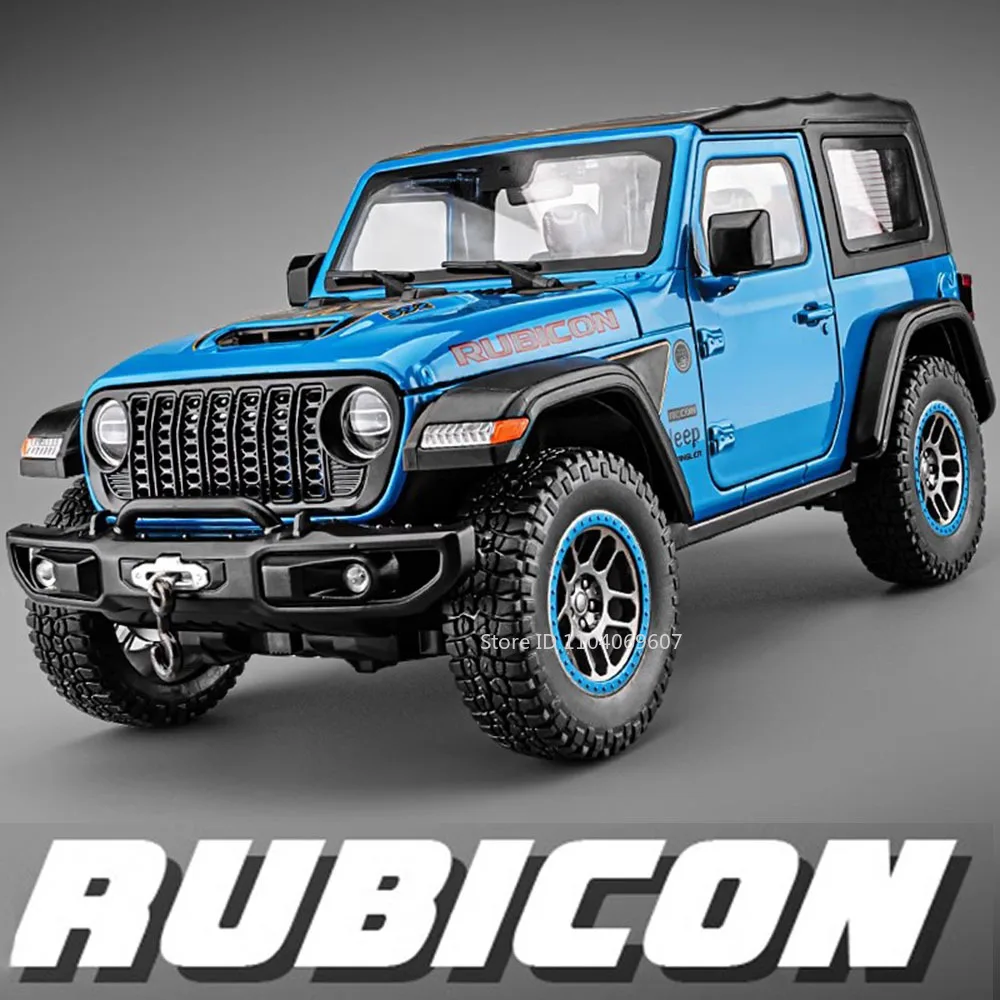 1:18 Scale Rubicon Model Car Toys Alloy Diecast Off-road Vehicles Doors ...