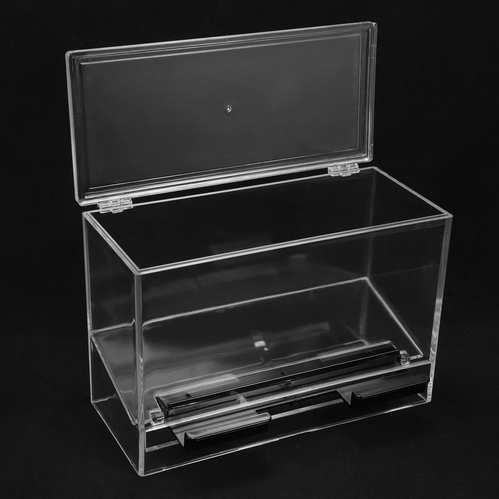 Clear Restaurant Coffee Stirrer Box Pressing Straw Container Pressing ...
