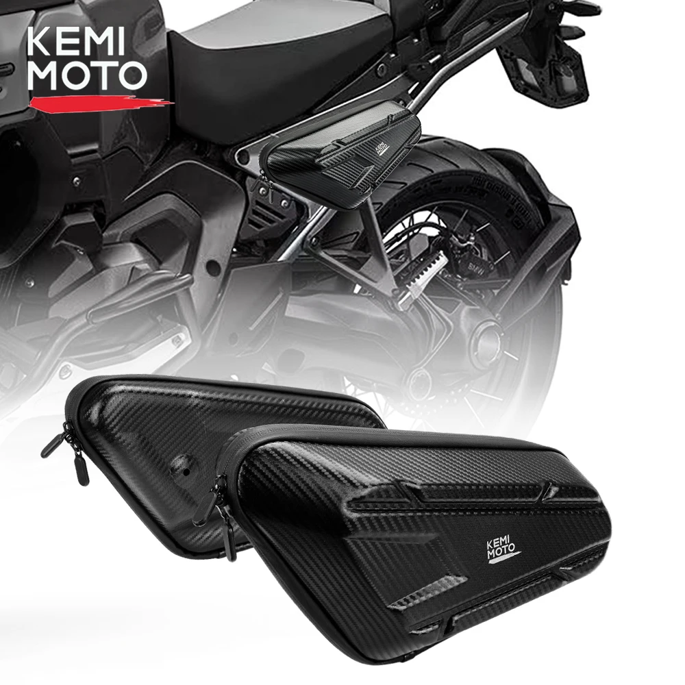 KEMIMOTO Motorcycle Side Bag EVA Hard Shell Side Frame-Mounted Tool ...