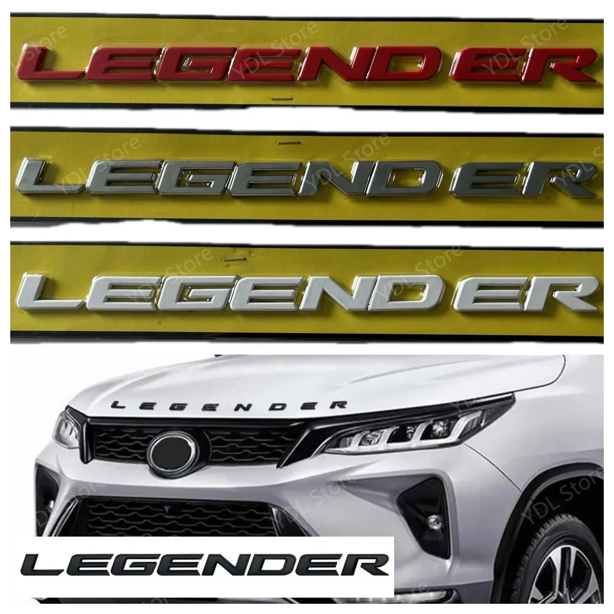 Car-3D-Logo-Sticker-ABS-Bonnet-Hood-Emblem-3D-Logo-Legender-Letters ...