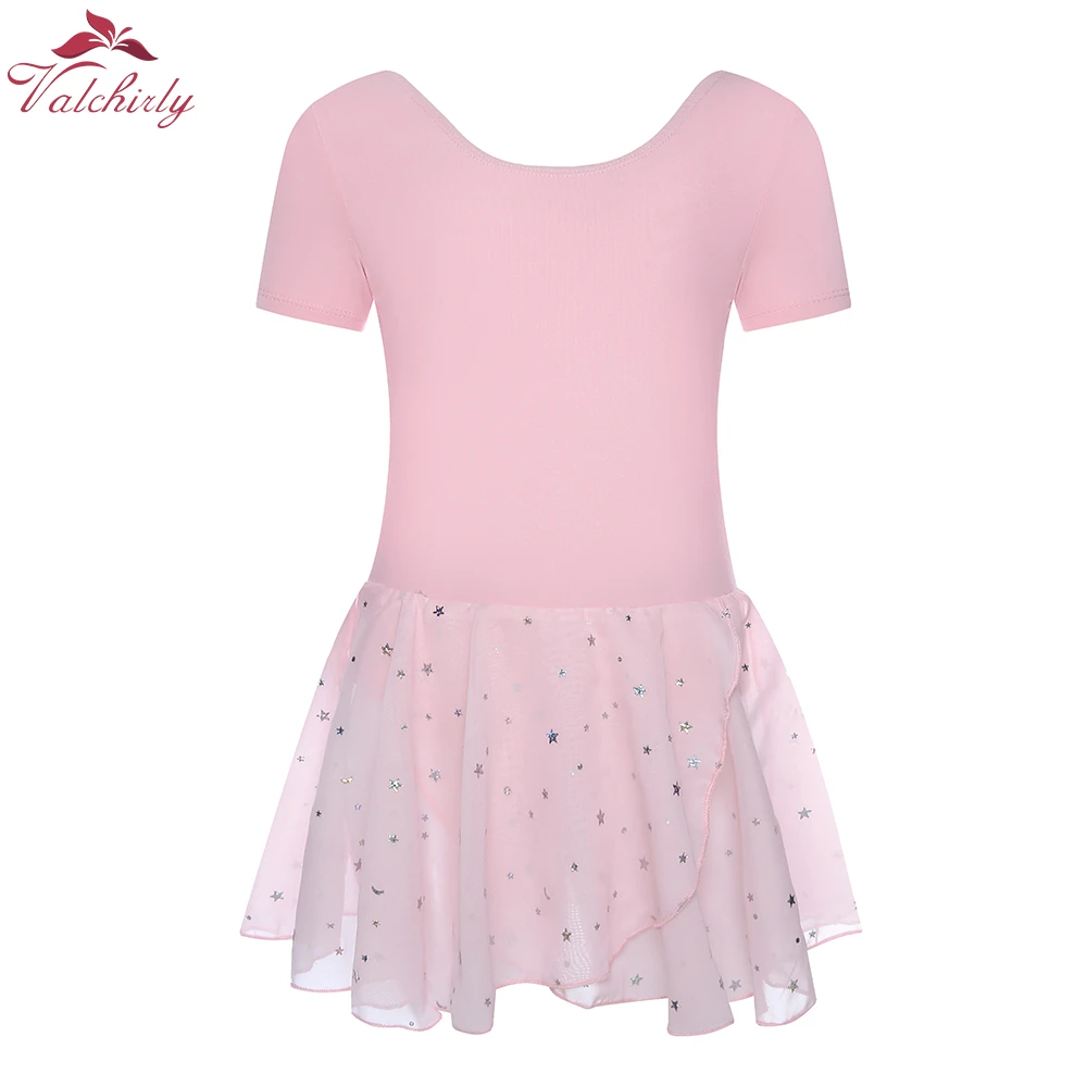 Girls Dance Leotards Ballet Dress Bodysuit Kids Ballerina Tutu Leotard ...