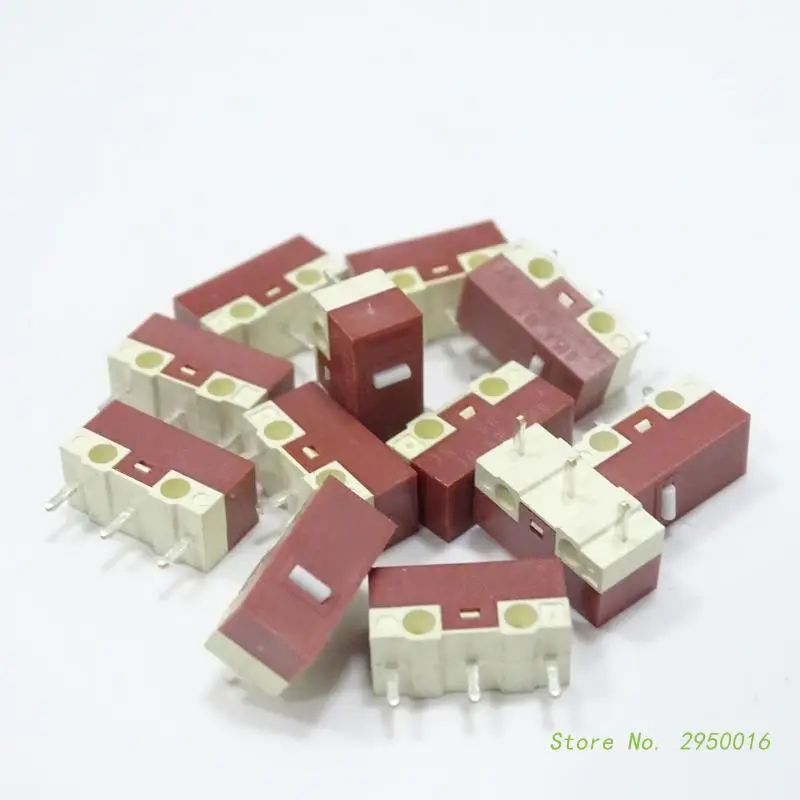 10Pcs Mouse Momentary Push Button Micro Limit Switch 3Pins 20Million ...