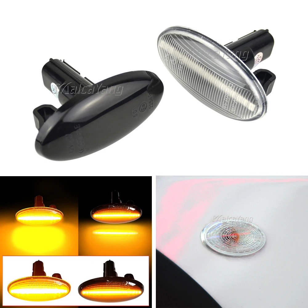 Dynamic-LED-Turn-Signal-Lights-Sequential-Flashing-Side-Marker-Lamp-For-Subaru-Forester-Impreza ...