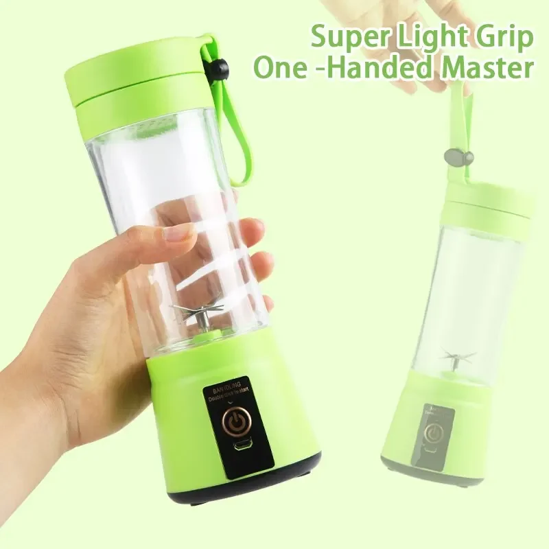 New-Mini-Portable-Blender-Bottle-USB-6-Blades-Fruit-Fresh-Juicer ...