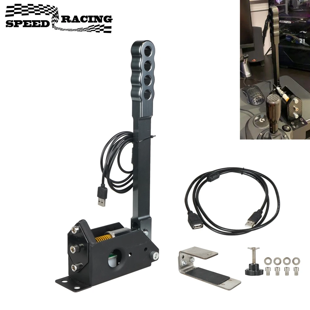 PC 14 Bit SIM USB Handbrake with Clamp for Logitech G25/G27/G29/T300 ...