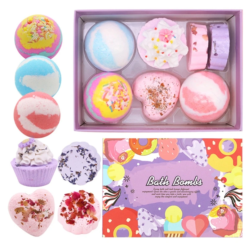 Spa Bubble pour femmes, 7 pièces, bombes de bain, forme spéciale ...