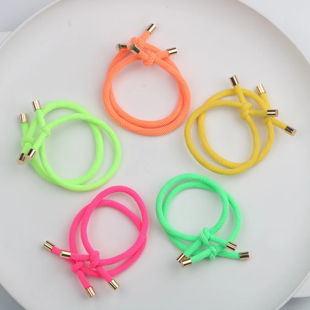 Knotted Hair Ties Elastic Knot Hair Bands Ponytail Holders Non-Slip ...