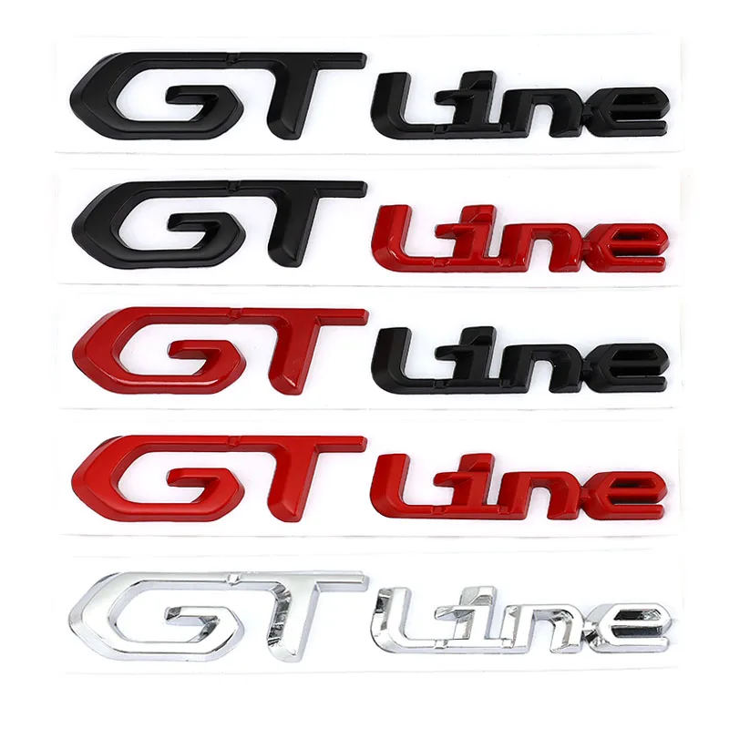 10x-GT-Line-Stickers-Metal-Black-Red-Car-Badge-Emblem-for-KIA-Forte ...