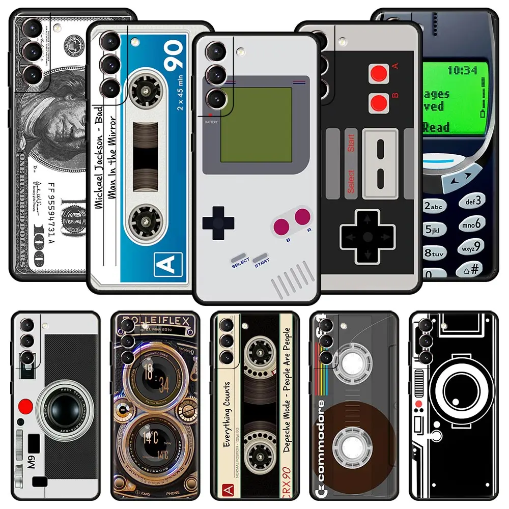 Vintage Tape Camera Gameboy Case For Samsung Galaxy S22 S21 S20 Ultra ...