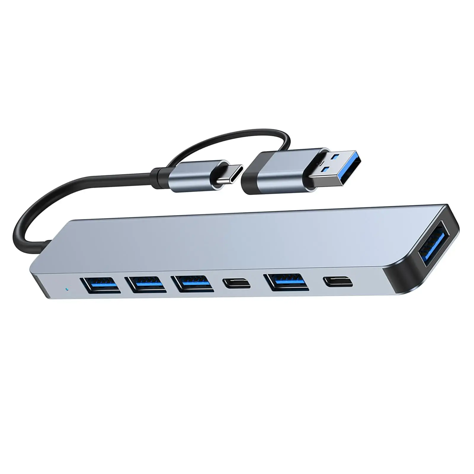 Portable-USB-Type-C-Hub-Aluminum-Alloy-Plug-and-Play-Docking-Station ...