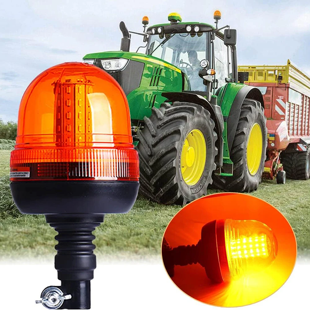 Amber-60-Led-Tractor-Vorkheftruck-Knipperend-Waarschuwingslampje ...