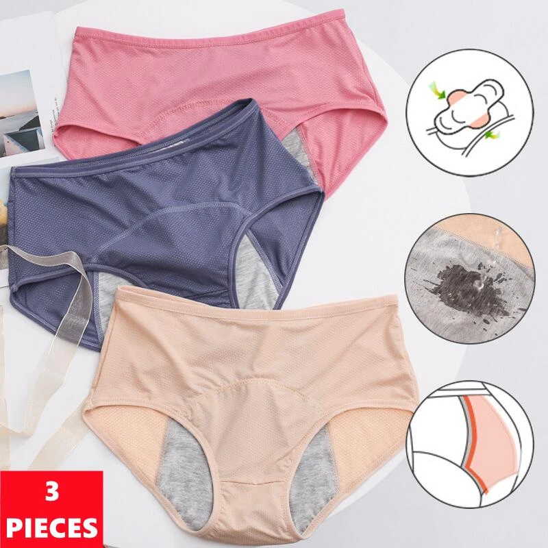 Pantalon physiologique anti favorable pour femme, culotte menstruelle L 8XL, slip respirant en ...