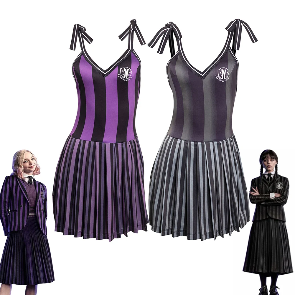 Wednesday Addams Wednesday Enid Sinclair Cosplay Girls Women Costume ...