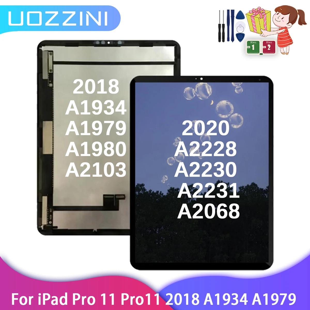 Original LCDFor Apple iPad Pro 11 1st Gen A1980 A1934 A1979 A2013 2nd ...