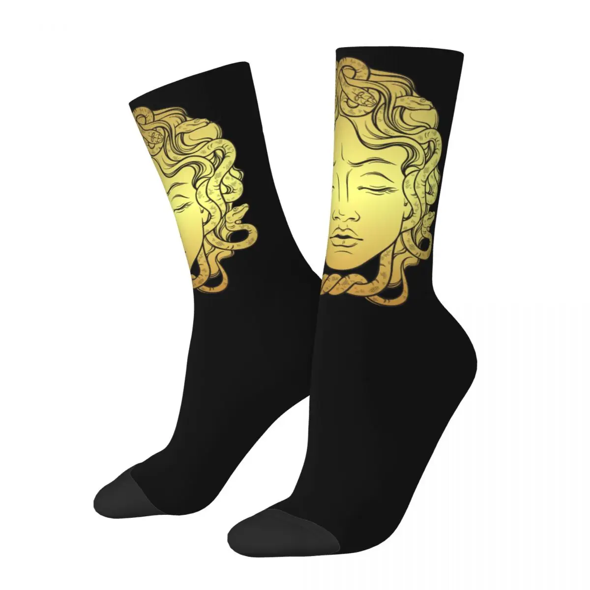 Greek-Medusa-Key-Merch-Socks-Non-slip-Ornament-Meander-Sport-Long-Socks ...