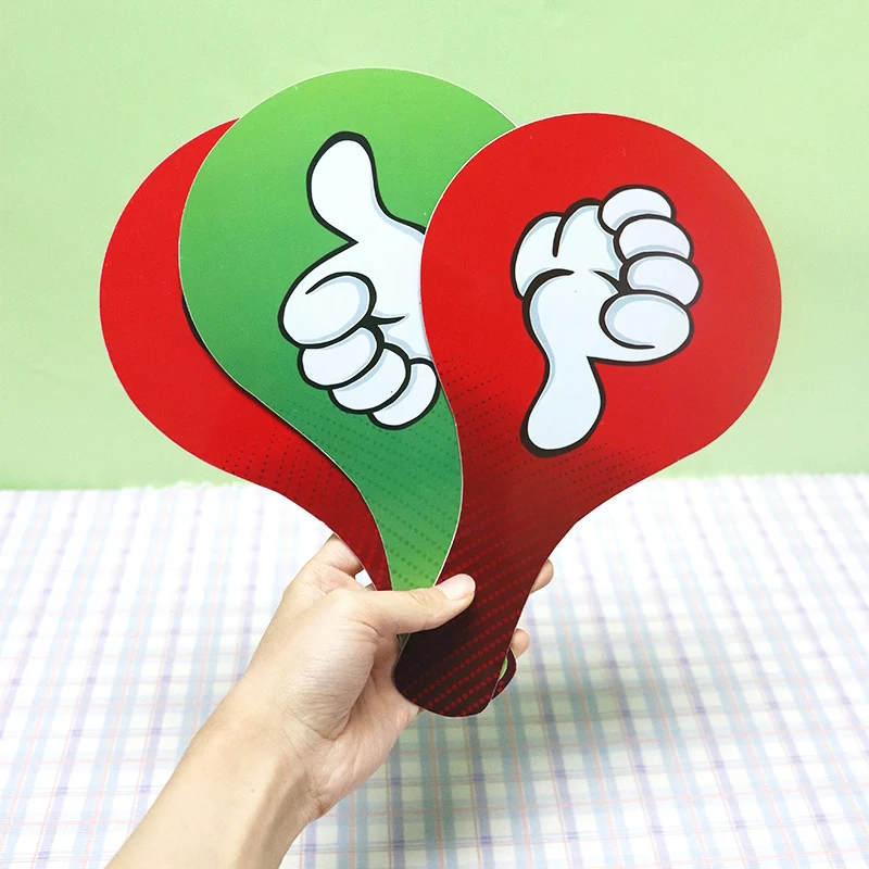 21-25cm-PVC-Yes-No-Thumbs-Up-Down-Answer-Game-Hand-Boards-Student ...