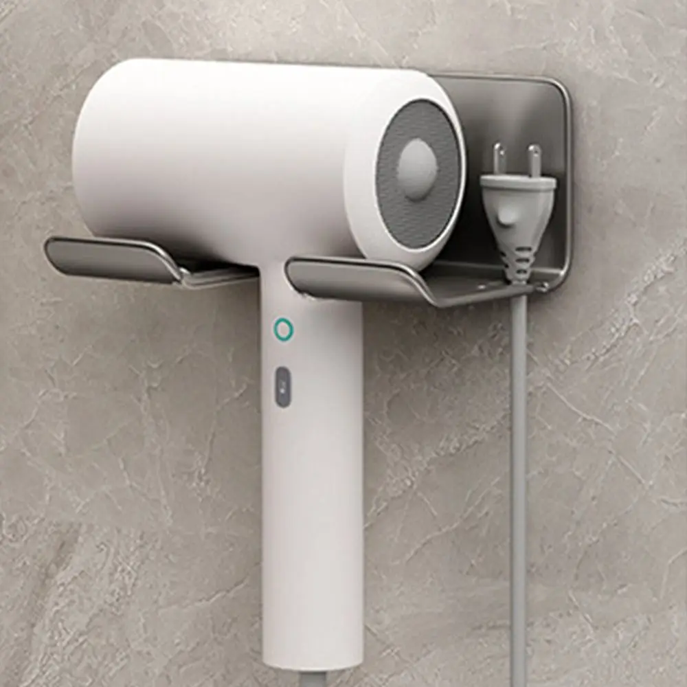 Support mural pour sèche-cheveux - MiMi family - Blanc - Matériau ABS ...