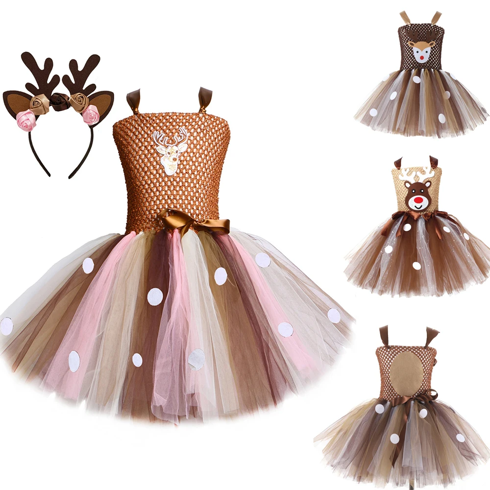 Deer-Costumes-for-Baby-Girls-Christmas-Dress-for-Kids-Halloween ...