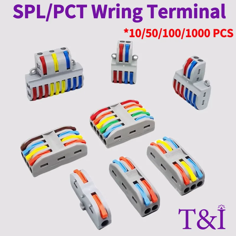 10-1000PCS-Quick-Wiring-Terminal-Mini-Press-Type-Wire-Connection ...