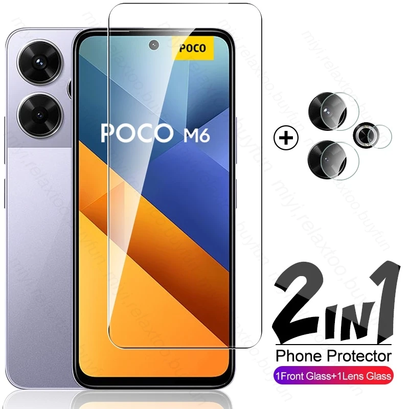 2In1-Camera-Lens-Screen-Protector-Tempered-Glass-For-Xiaomi-Poco-M6-4G ...