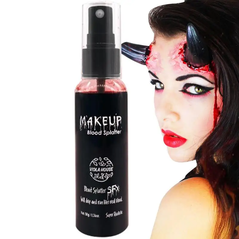 Halloween Fake Blood Spray Body Paint Fake Blood Face Makeup Realistic ...