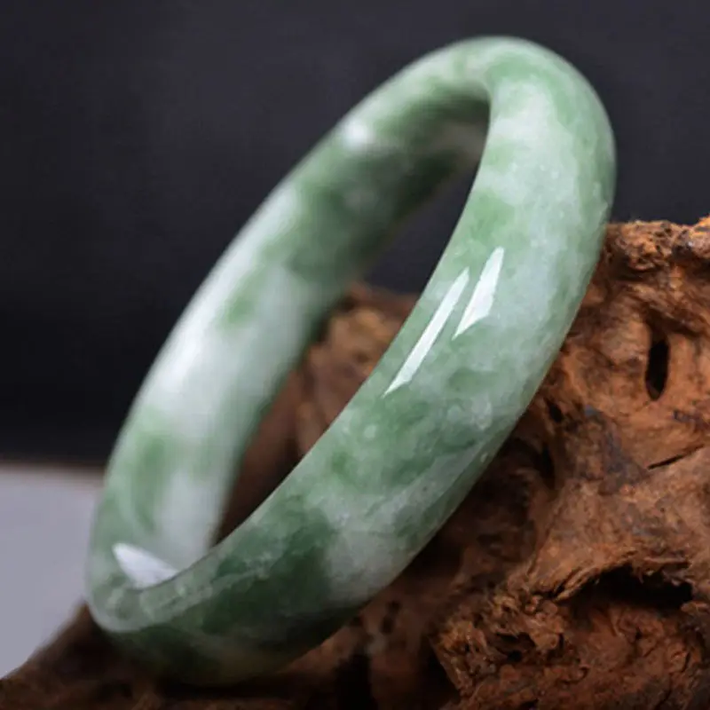 Real-Grade-A-Natural-Jade-Bangle-Women-Healing-Jewelry-Genuine-Chinese ...