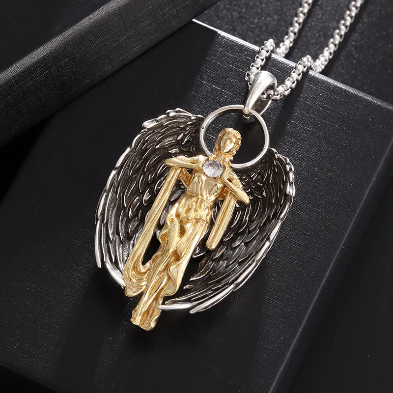 Exquisite Angel Wings Pendant / Angel San Gabriel Paladin Necklace ...