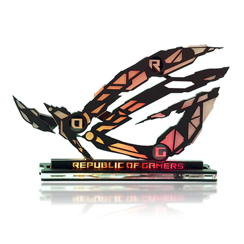 ARGB ROG Gamer Cabinet Figure,DIY Helios Case Belief Ornaments 5V 3PIN ...
