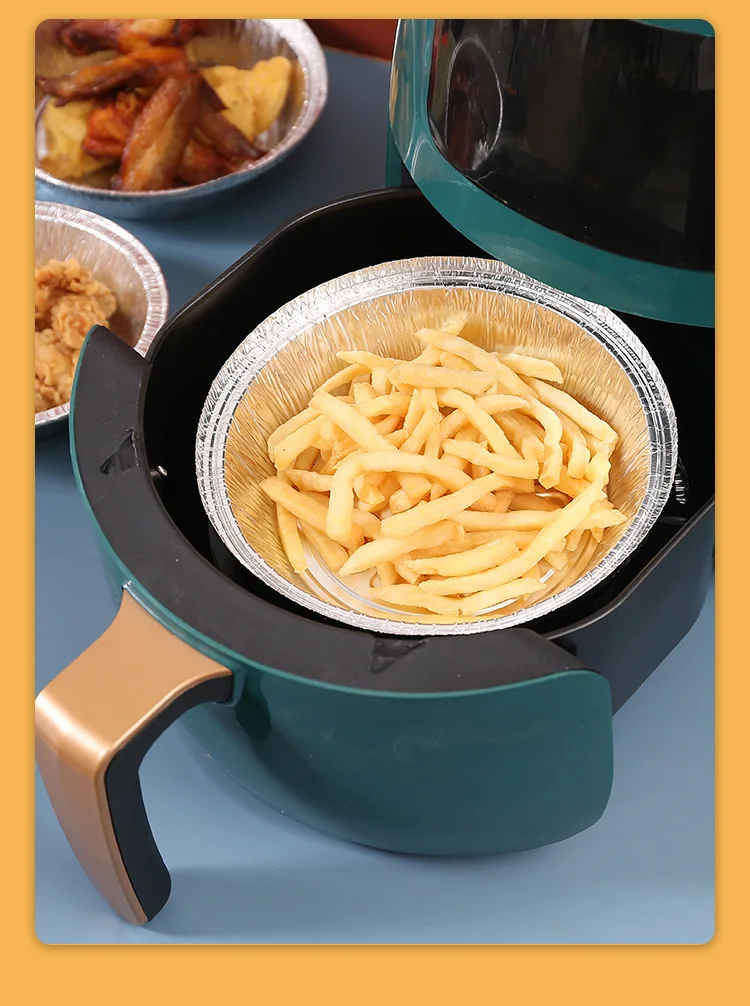 7 pouces - Bol En Aluminium Jetable, Assiettes Jetables Pour Friteuse À ...