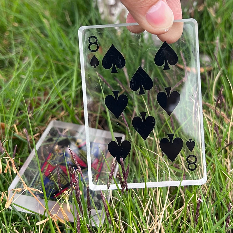 Omni Deck 3Generation Glass Ice Bound, Transparent Deck, Card Magic ...
