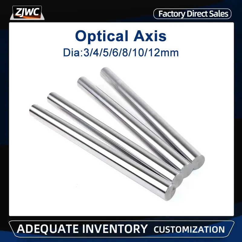 Chrome-Plated-Hardened-Smooth-Rods-Round-Bar-Optical-Axis-3mm-4mm-5mm ...