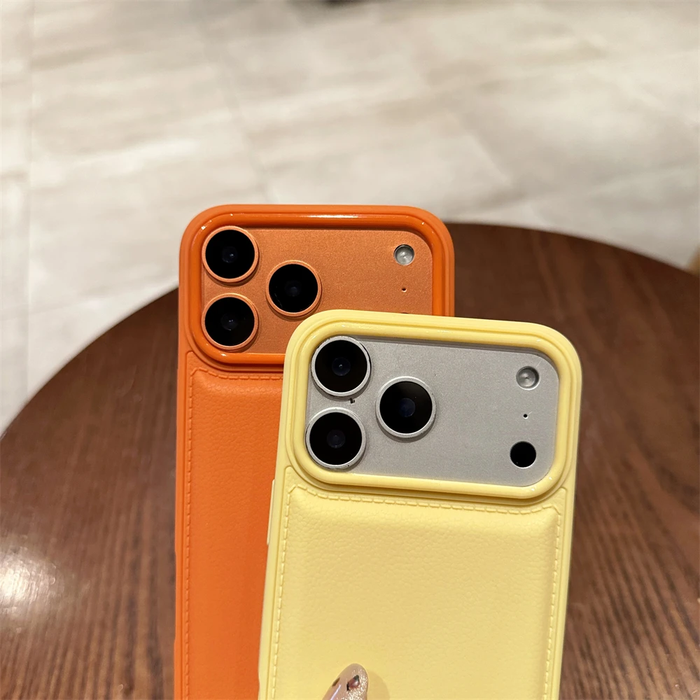 Xeber Luxury Drum Cortex Plain Phone Case For iPhone 11 12 13 14 15 16 ...