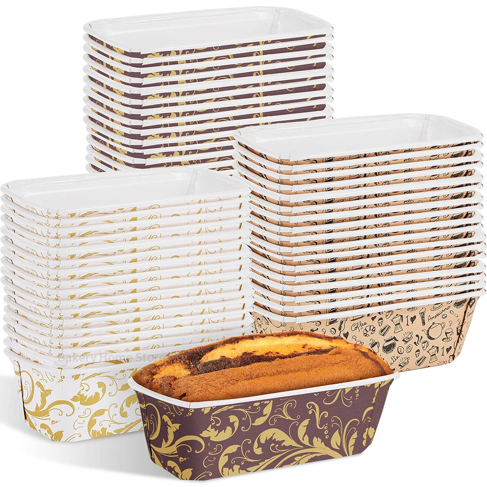 50Pcs-Loaf-Pan-Liners-Paper-Loaf-Pans-Disposable-Paper-Rectangle-Baking ...