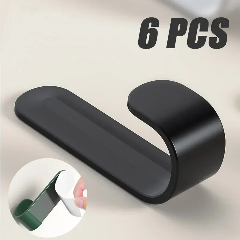 6pcs-Multi-purpose-Wall-Organizer-Hook-Behind-door-Key-Cloth-Hanger ...