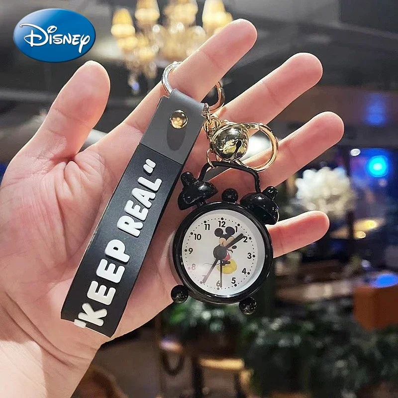 Disney-Mickey-Minnie-Mini-Alarm-Clock-Keychain-Cartoon-Cute-Creative ...