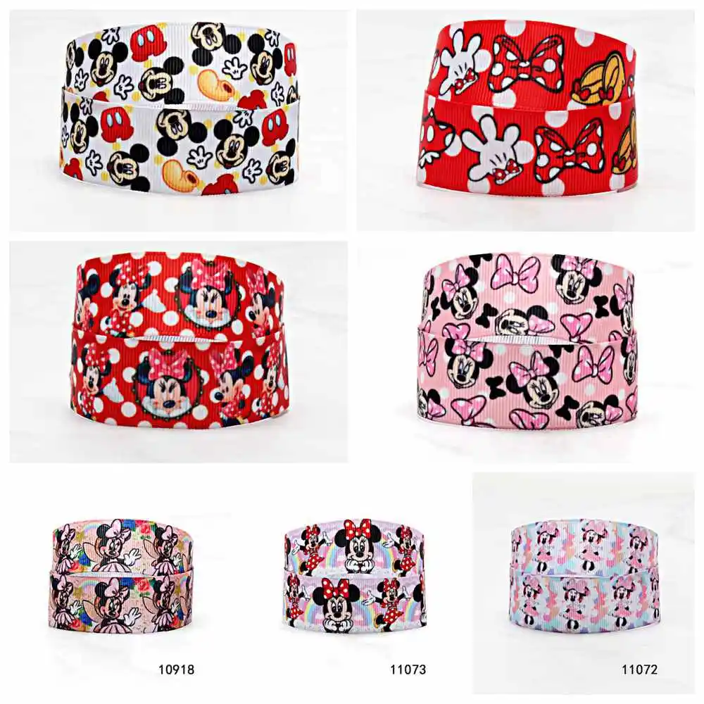Mickey Mouse Grosgrain Ribbon | Mickey Ribbon Bows | Craft Supplies ...