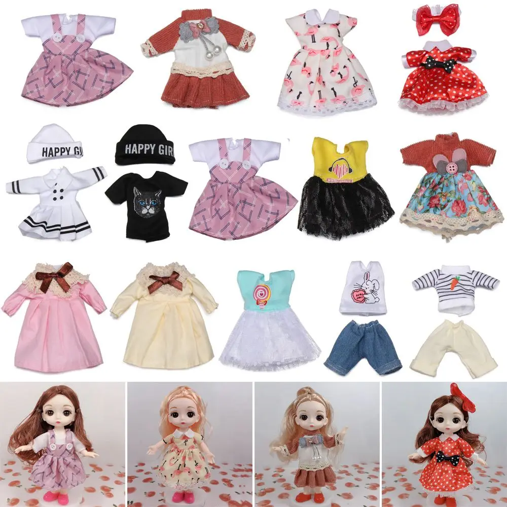 Kids-DIY-1-8-BJD-Dollhouse-Handmade-16-17cm-Dolls-Dresses-Doll-Outfit ...