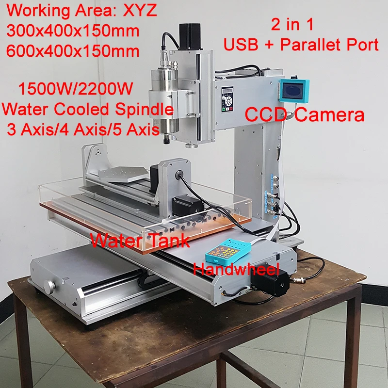 Cnc Router 5 Axis 2200w Metal Engraving Machine Cnc 6040 Usb Cnc Frame ...