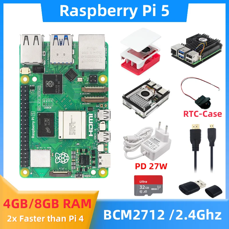 Raspberry-Pi-5-d-origine-4-Go-8-Go-de-RAM-Ginger-Core-VII-GPU ...