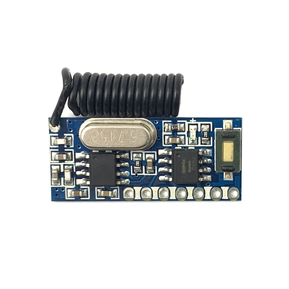 433mhz-RF-Receiver-Learning-Code-Decoder-Module-433-Mhz-Wireless-4-Channel-output-Diy-Remote ...
