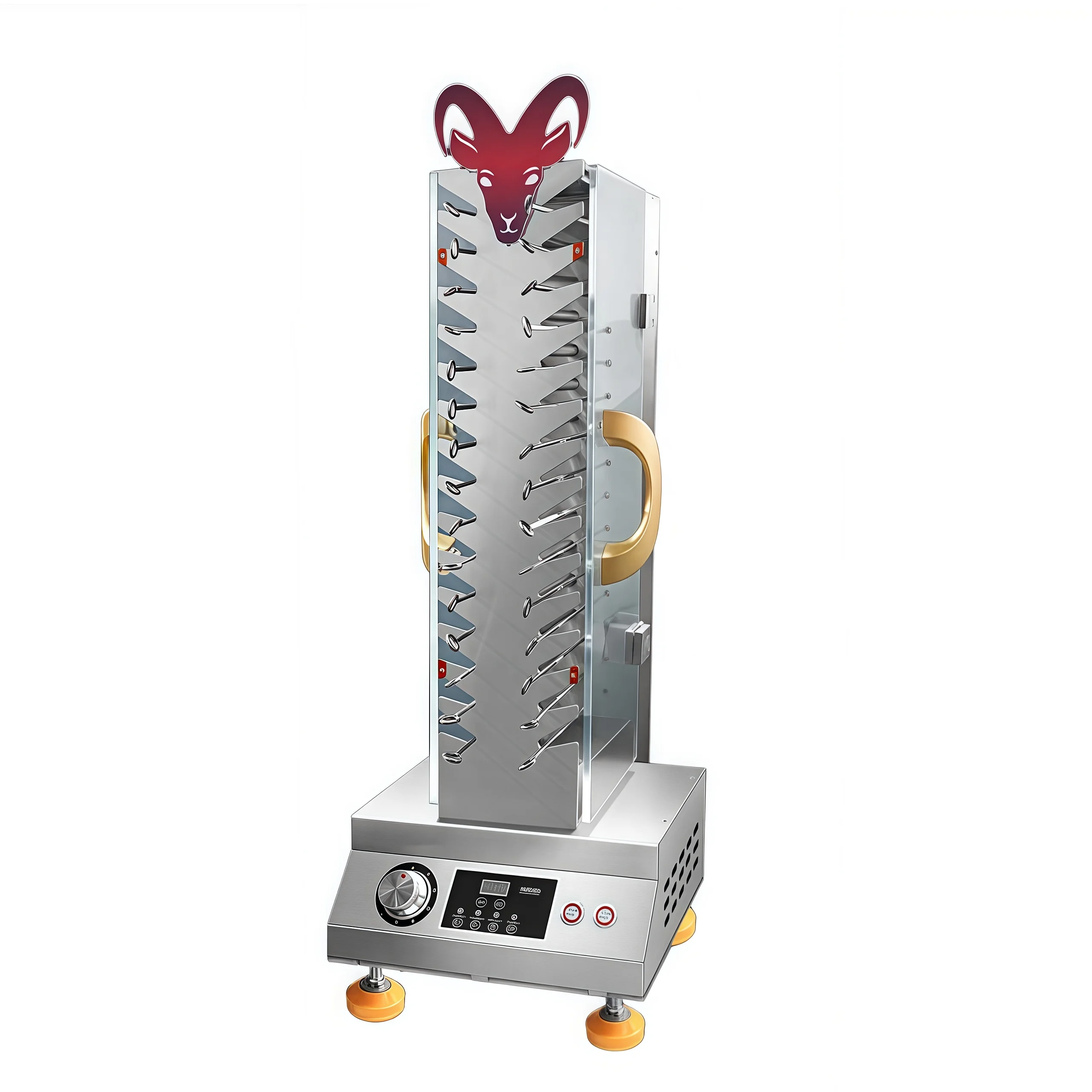 Fast Heating Smokeless Barbecue Grill Souvlaki Lamb Skewers Machine ...