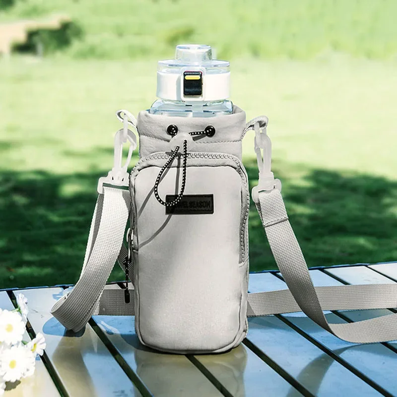 Funda-para-botella-de-agua-con-bolsillo-para-tel-fono-correa-ajustable ...