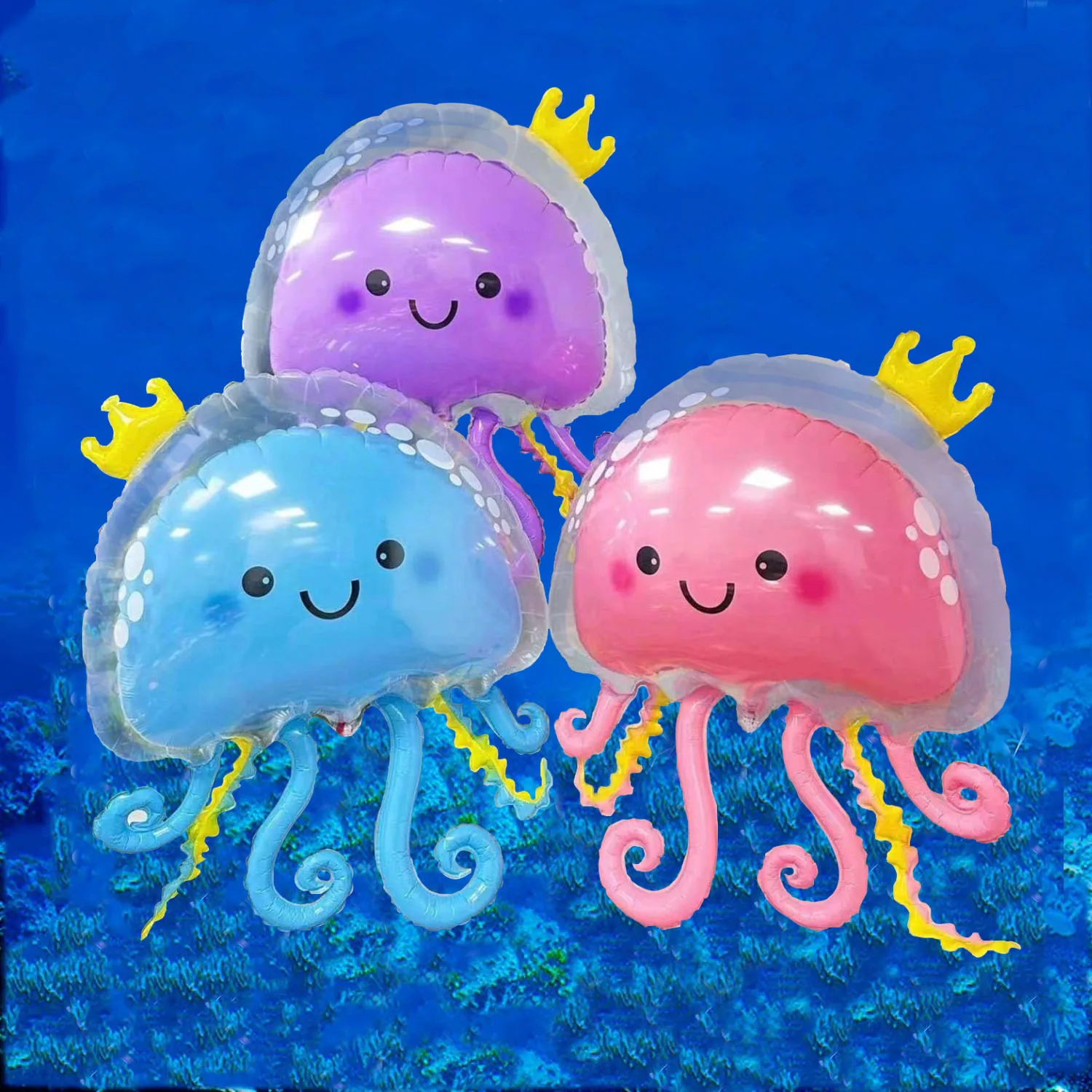 3D-Double-Layer-Bubble-Jellyfish-polvo-alum-nio-filme-bal-o-Ocean-Theme ...