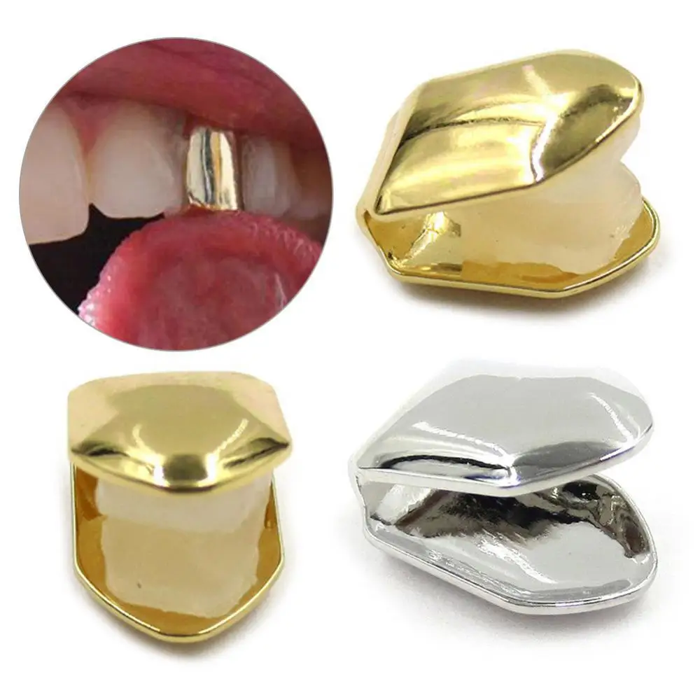 Single Tooth CAPs Hip Hop Grills for Teeth Mouth Rapper Party ...